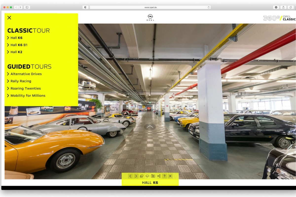 Opel inaugura la visita virtual a su colección de clásicos