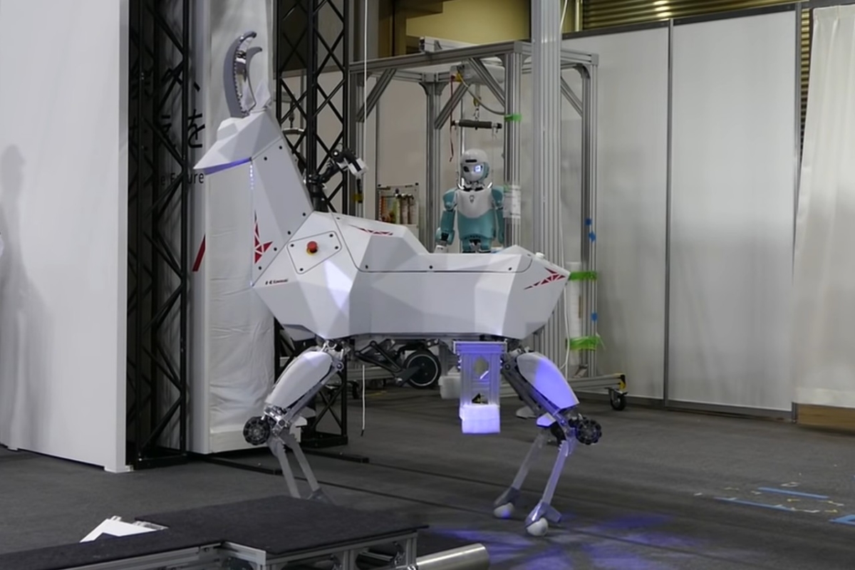 Kawasaki desarrolla una cabra robótica que los humanos pueden montar ...