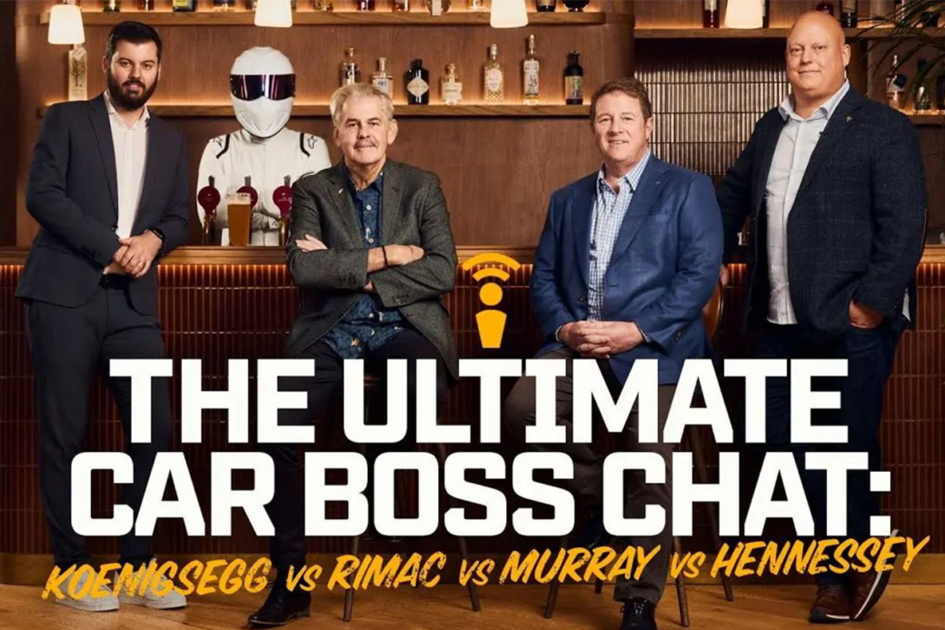 Christian von Koenigsegg, Gordon Murray, Mate Rimac y John Hennessey ...