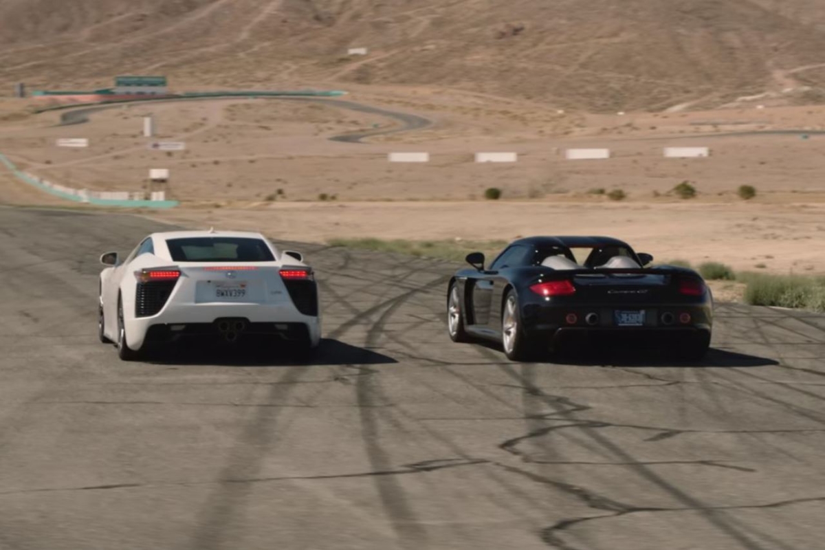 Vídeo: el Lexus LFA se enfrenta al Porsche Carrera GT en una carrera de aceleración