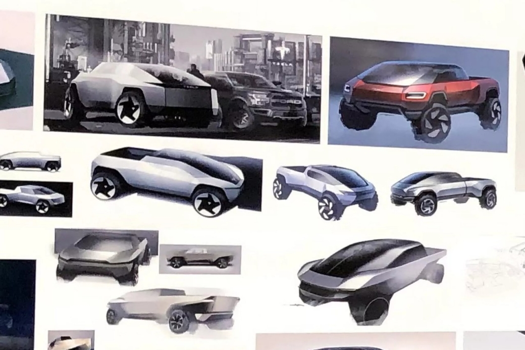 Así pudo ser y no fue el diseño del Tesla Cybertruck de producción ...