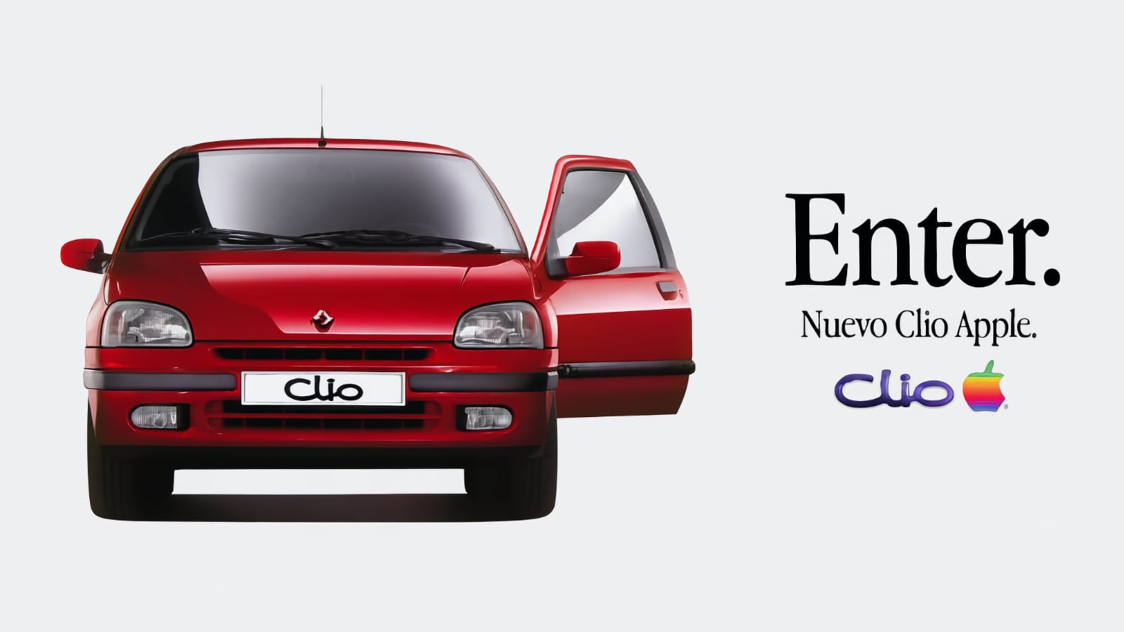 El Renault Clio Apple RSi fue el primer coche de Apple y “el único coche con ordenador portátil ...
